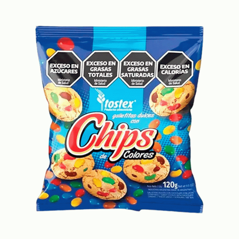 GALLETITAS CHIPS DE COLORES TOSTEX 120GR – Distribuidora Nimax